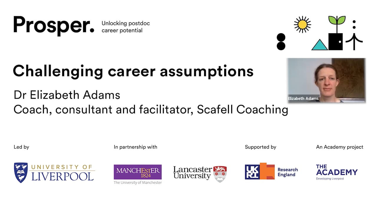 Challenging career assumptions - with Dr Elizabeth Adams on Vimeo