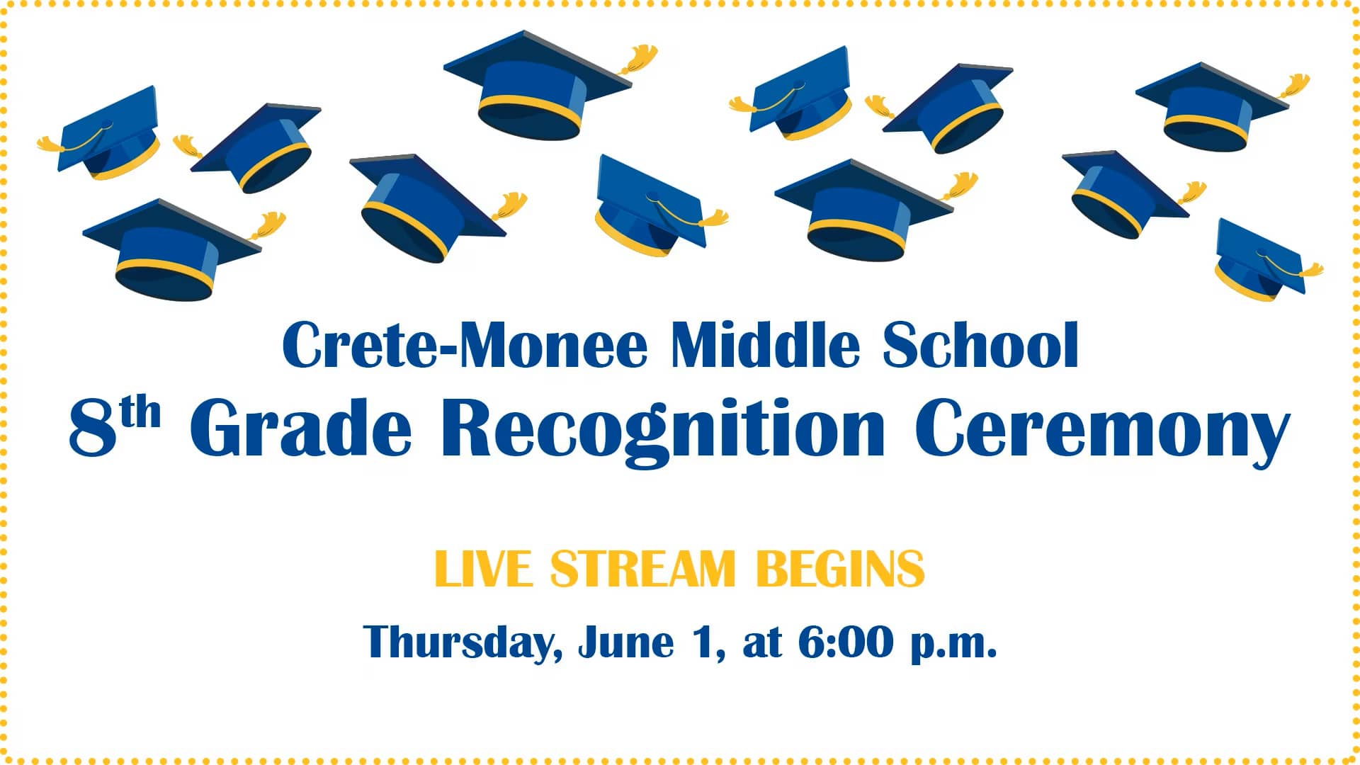 Crete-Monee Middle School Graduation on Vimeo