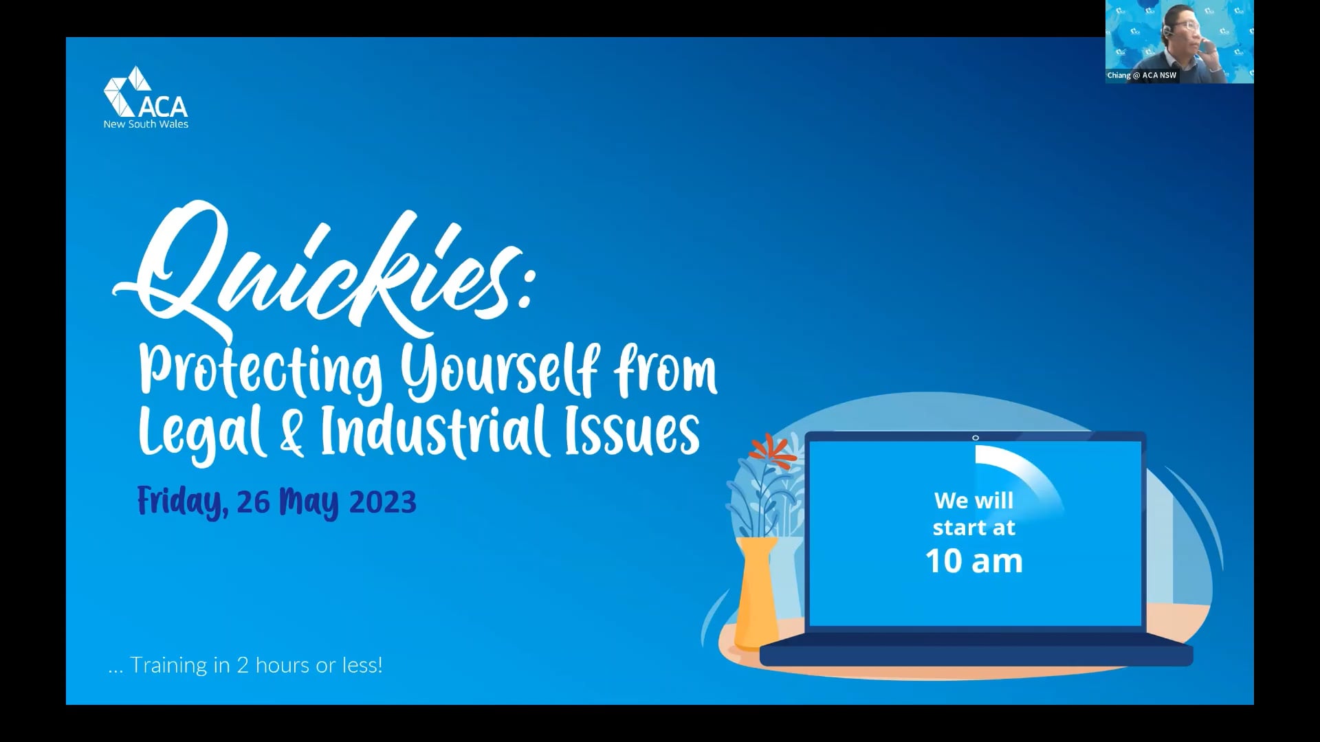 Watch Quickies - Protecting Yourself from Legal & Industrial Issues (26 May 2023) Online | Vimeo ...