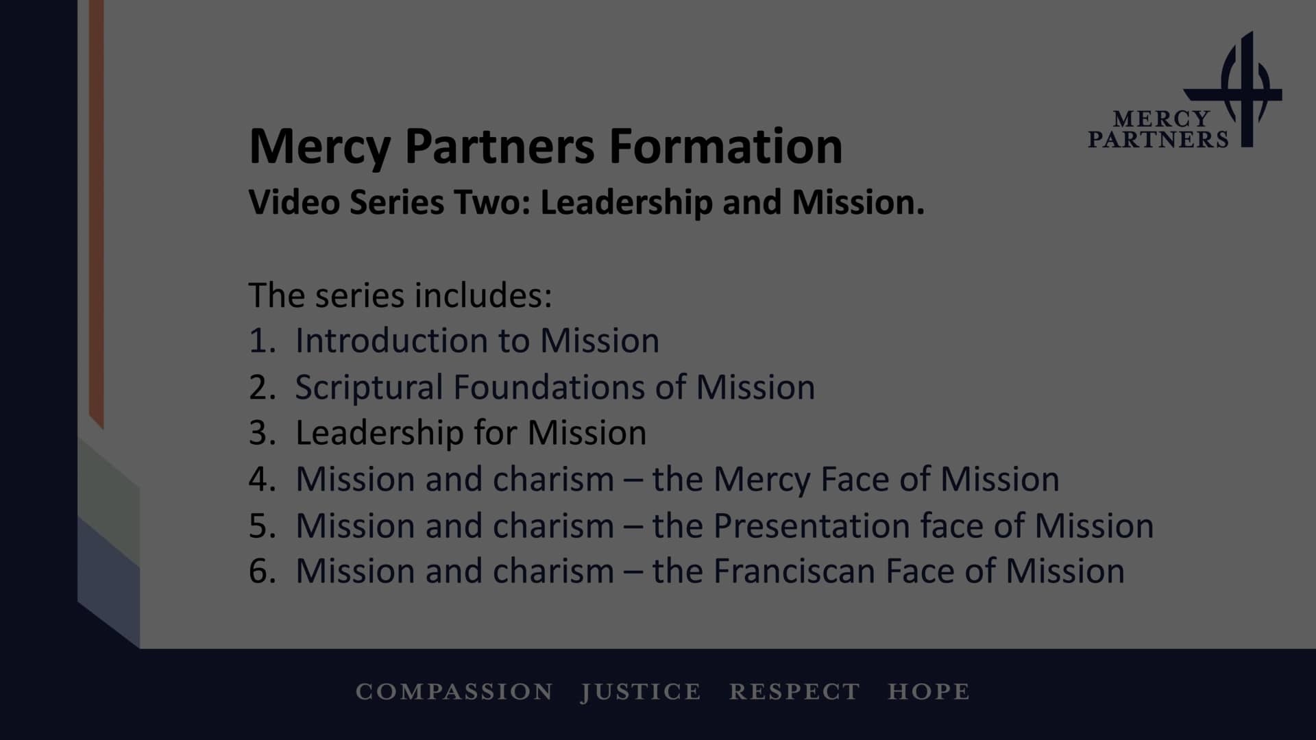 4. Mission and Charism - The Mercy Face of Mission on Vimeo