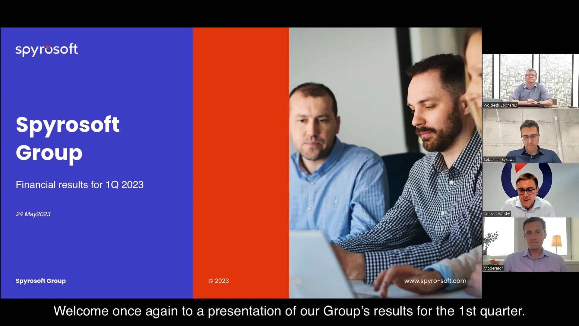 Spyrosoft Group, financial results 1st quarter 2023 on Vimeo