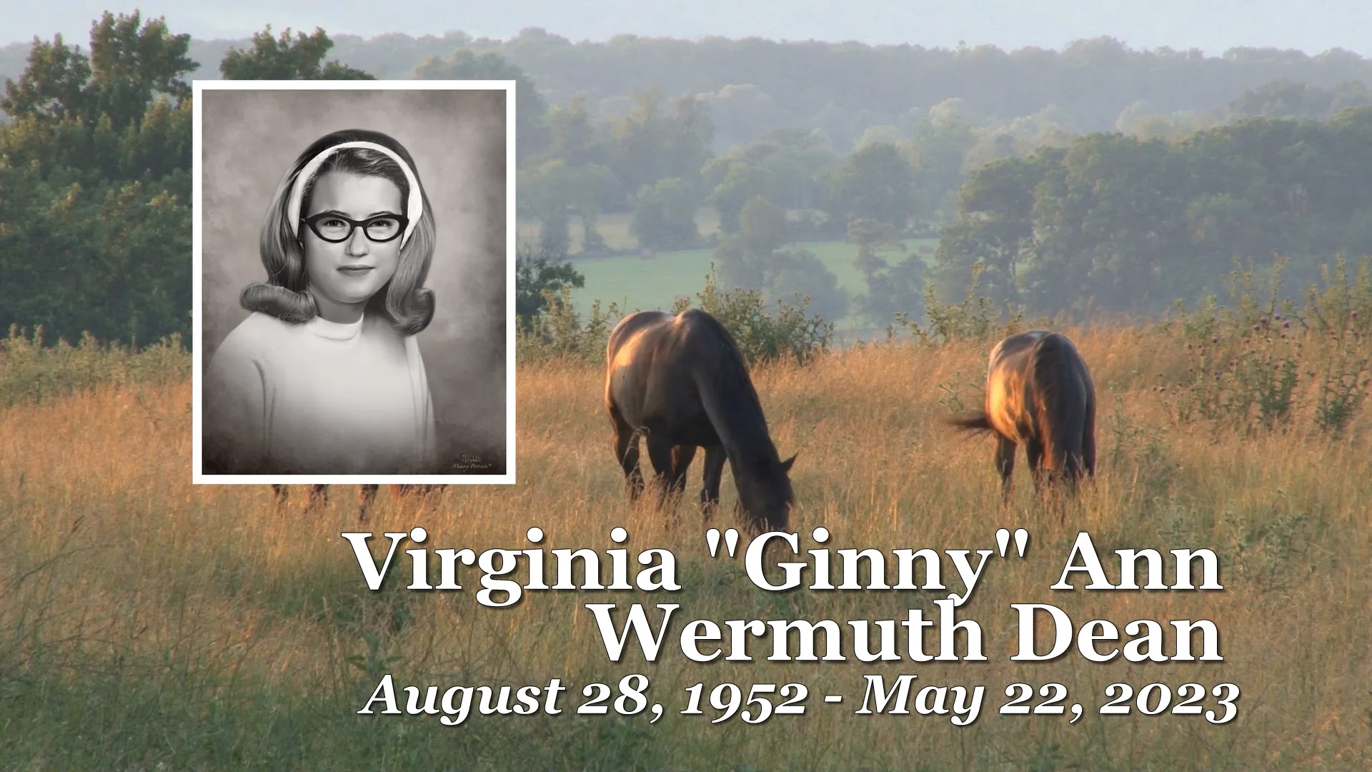 Virginia "Ginny" Ann Wermuth Dean - Morgan & Nay Ginny Dean on Vimeo