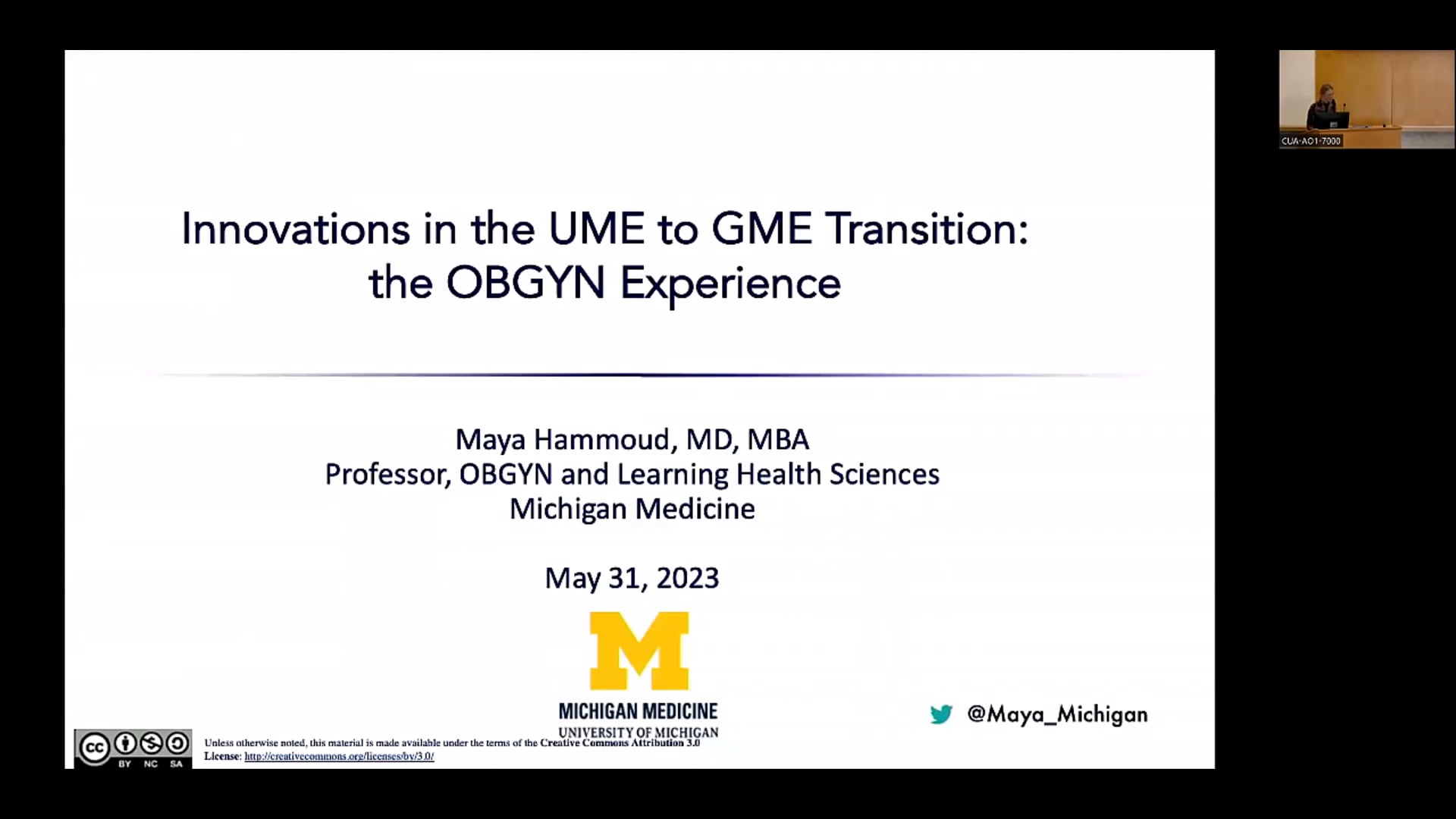 2023-05-31 OB-GYN Grand Rounds - Innovations in the UME to GME Transition: The OBGYN Experience ...