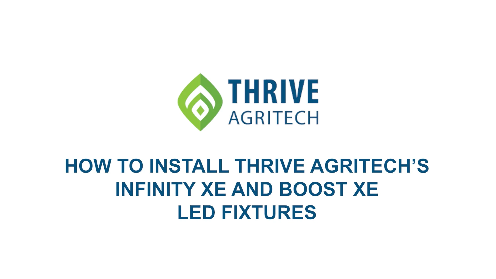 Infinity Installation Guide - Thrive Agritech