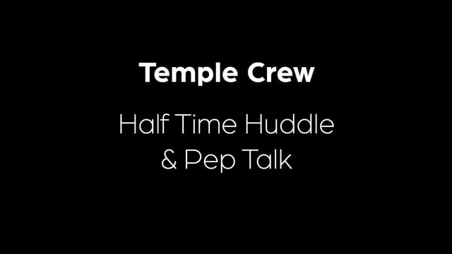 Half Time Huddle & Pep Talk on Vimeo