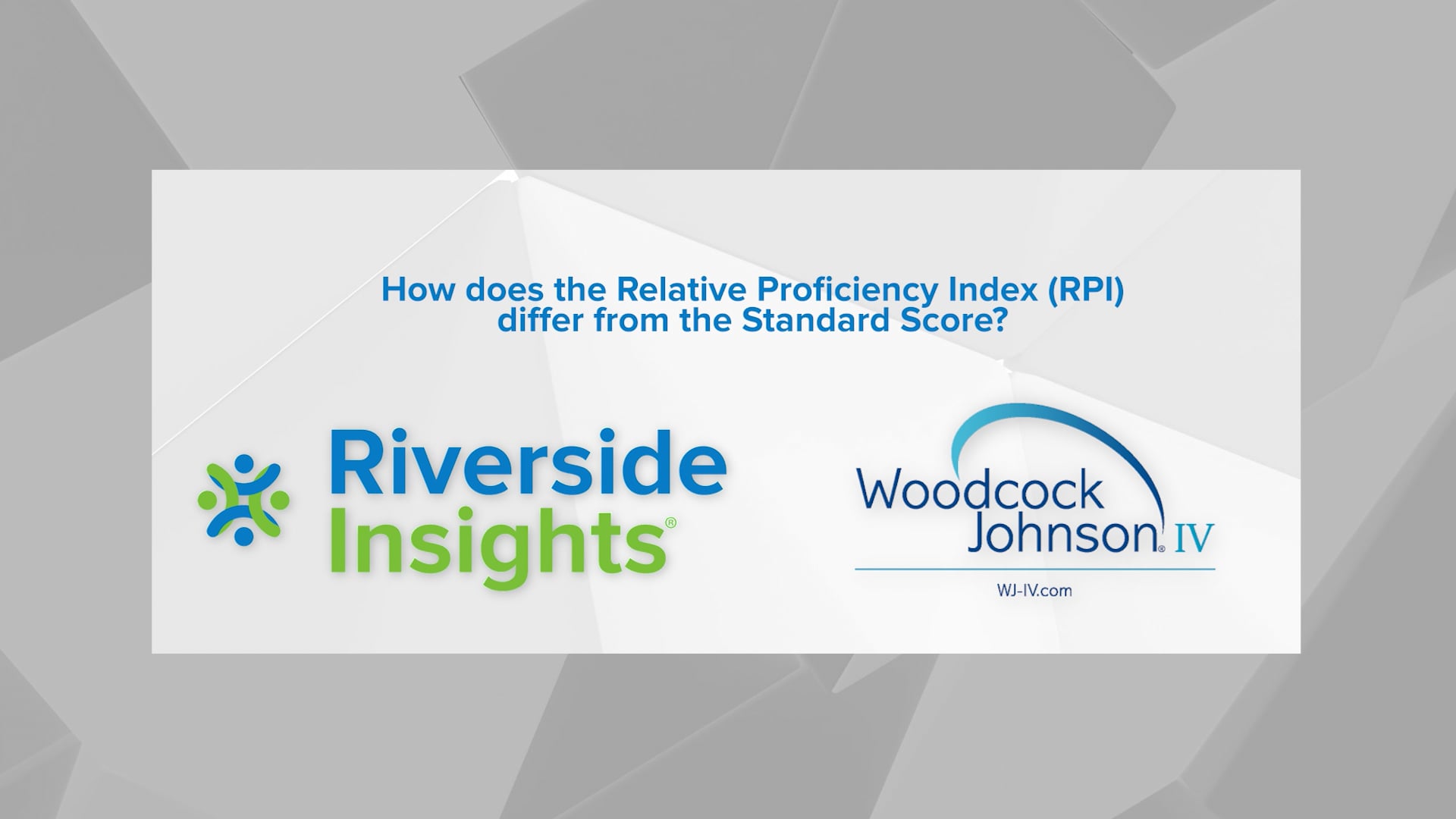 How does the Relative Proficiency Index (RPI) differ from the Standard ...