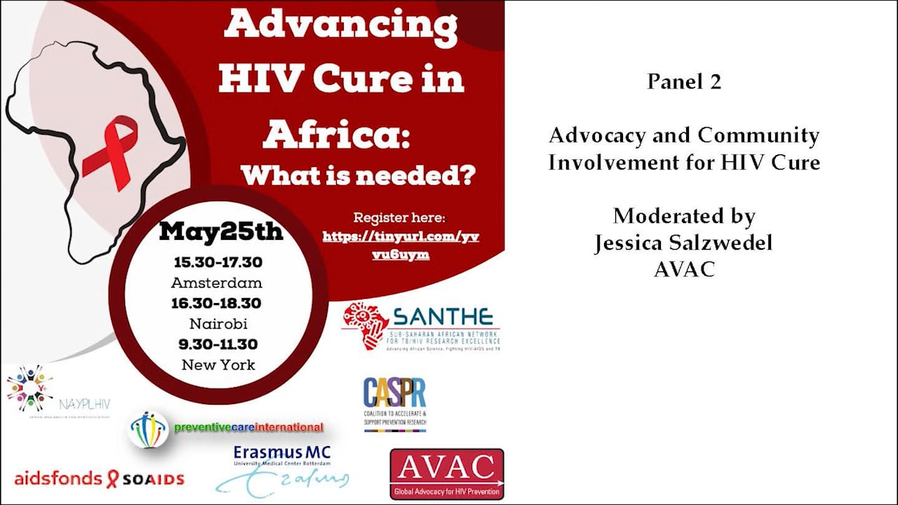 Advancing HIV Cure in Africa - Panel 2: Advocacy and Community ...