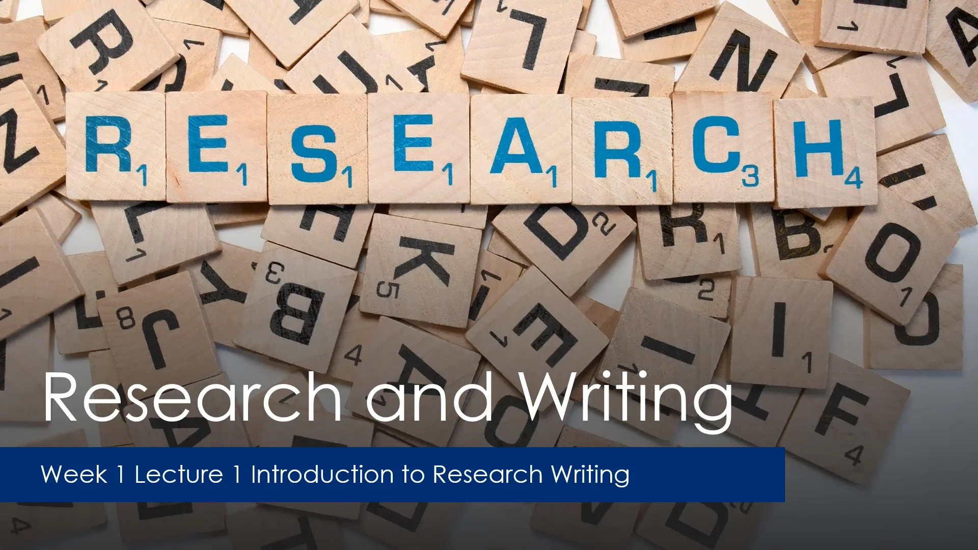 RAW 101 - Week 1 Lecture 1: Introduction to Researching