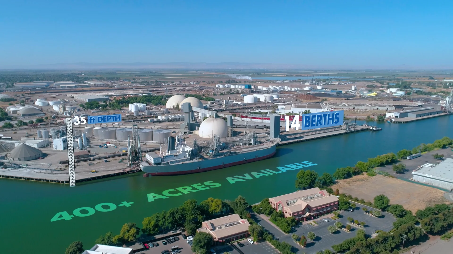 Port Motion Graphic Examples - Stockton - Motion Graphic 3 - Ship on Vimeo
