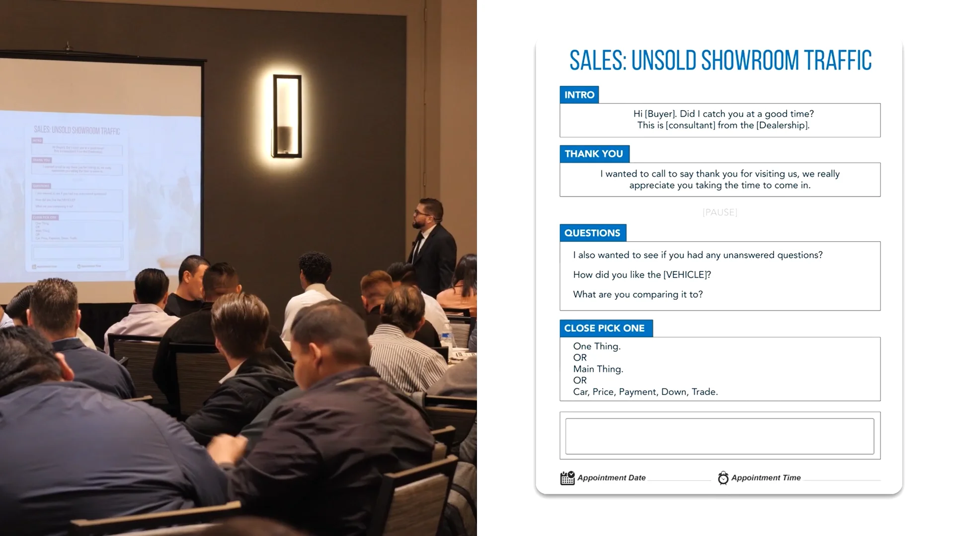 23 unsold showroom call guide 2 on Vimeo