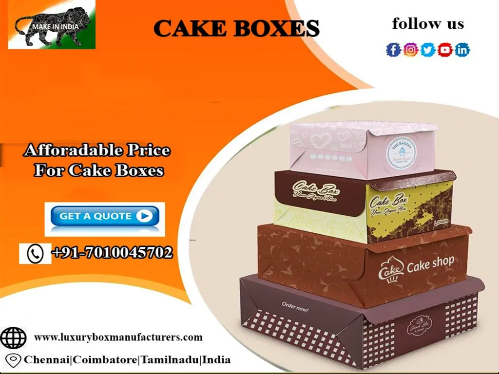 Cake Boxes, Customized Cake Boxes, Empty Cake Boxes, Premium Cake Boxes ...