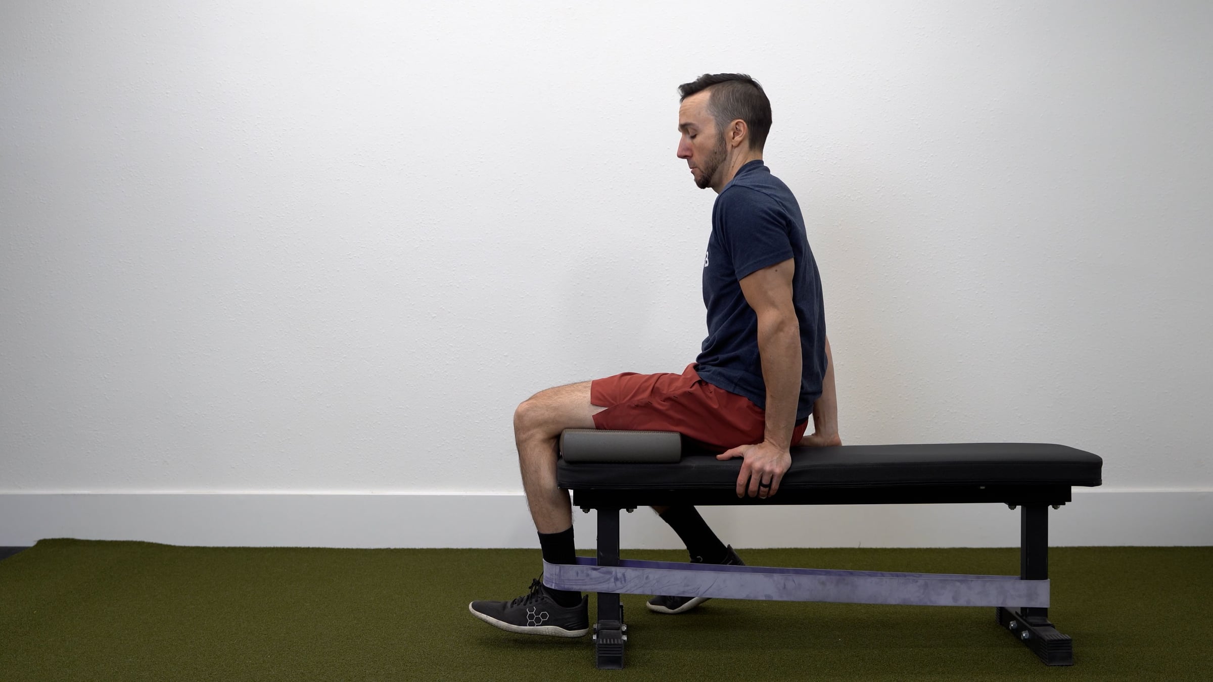 Seated Leg Extension Isometric - Long Band (Demo) | Videos & Movies on ...