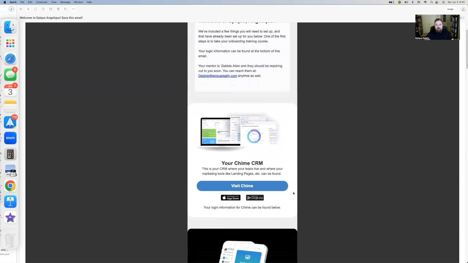 Welcome Email for Chime on Vimeo
