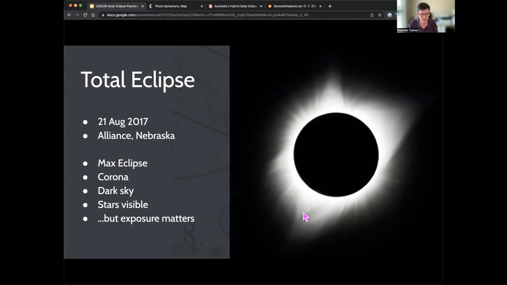 Webinar Replay - Solar Eclipse Planning on Vimeo