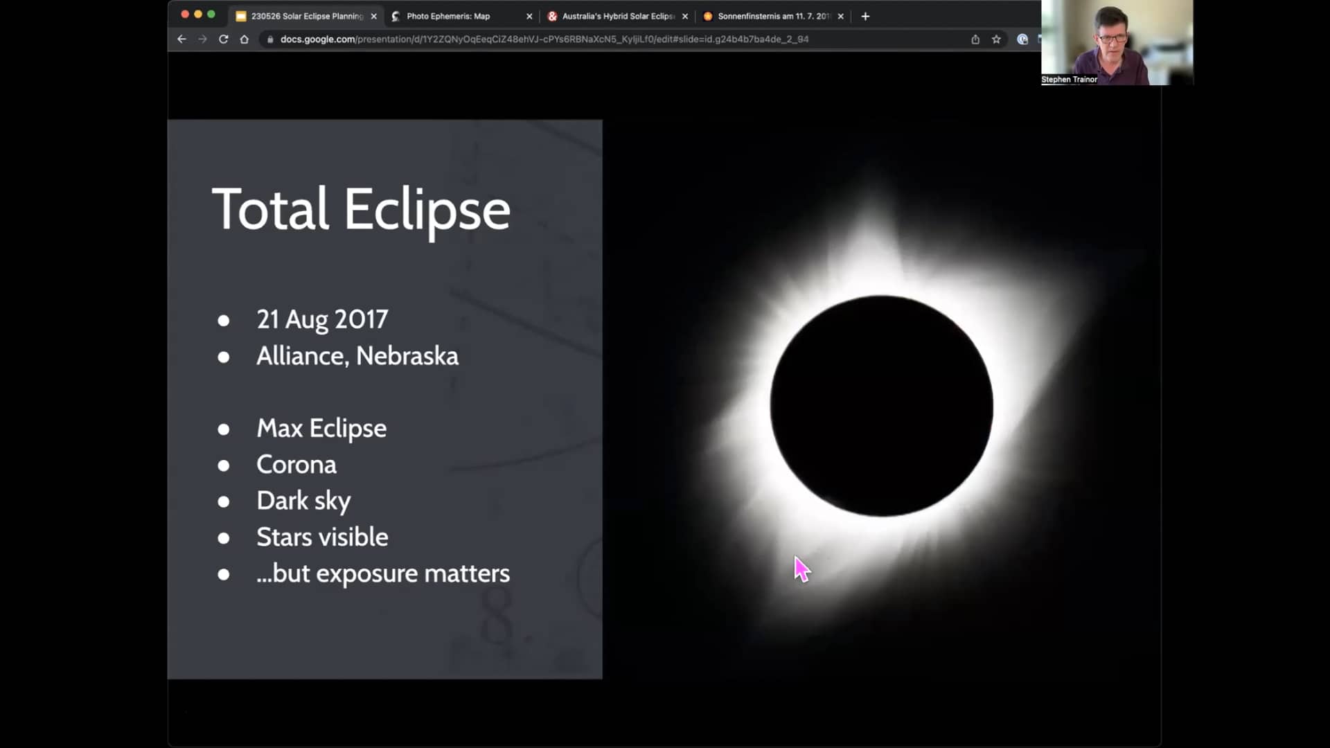 Webinar Replay - Solar Eclipse Planning on Vimeo