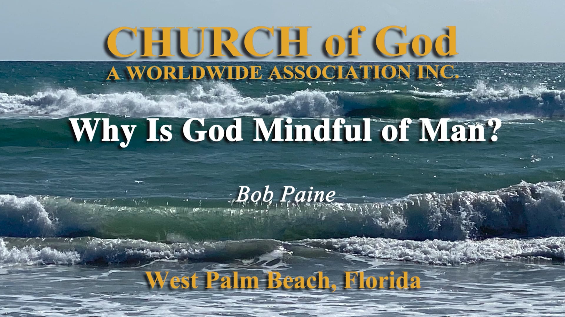 Why Is God Mindful of Man on Vimeo