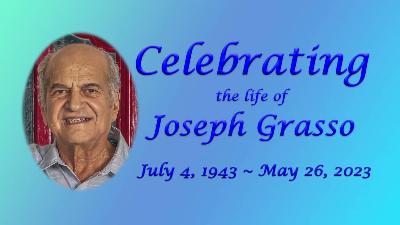 Joe Grasso Memorial Service on Vimeo