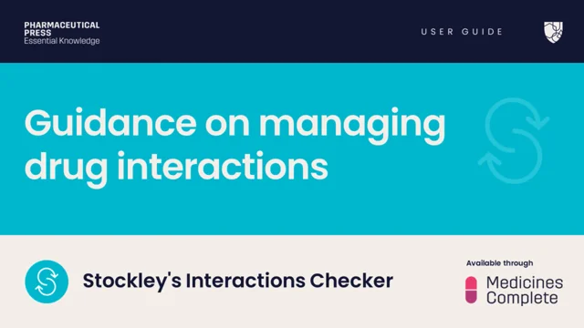 Drug Interaction Checker