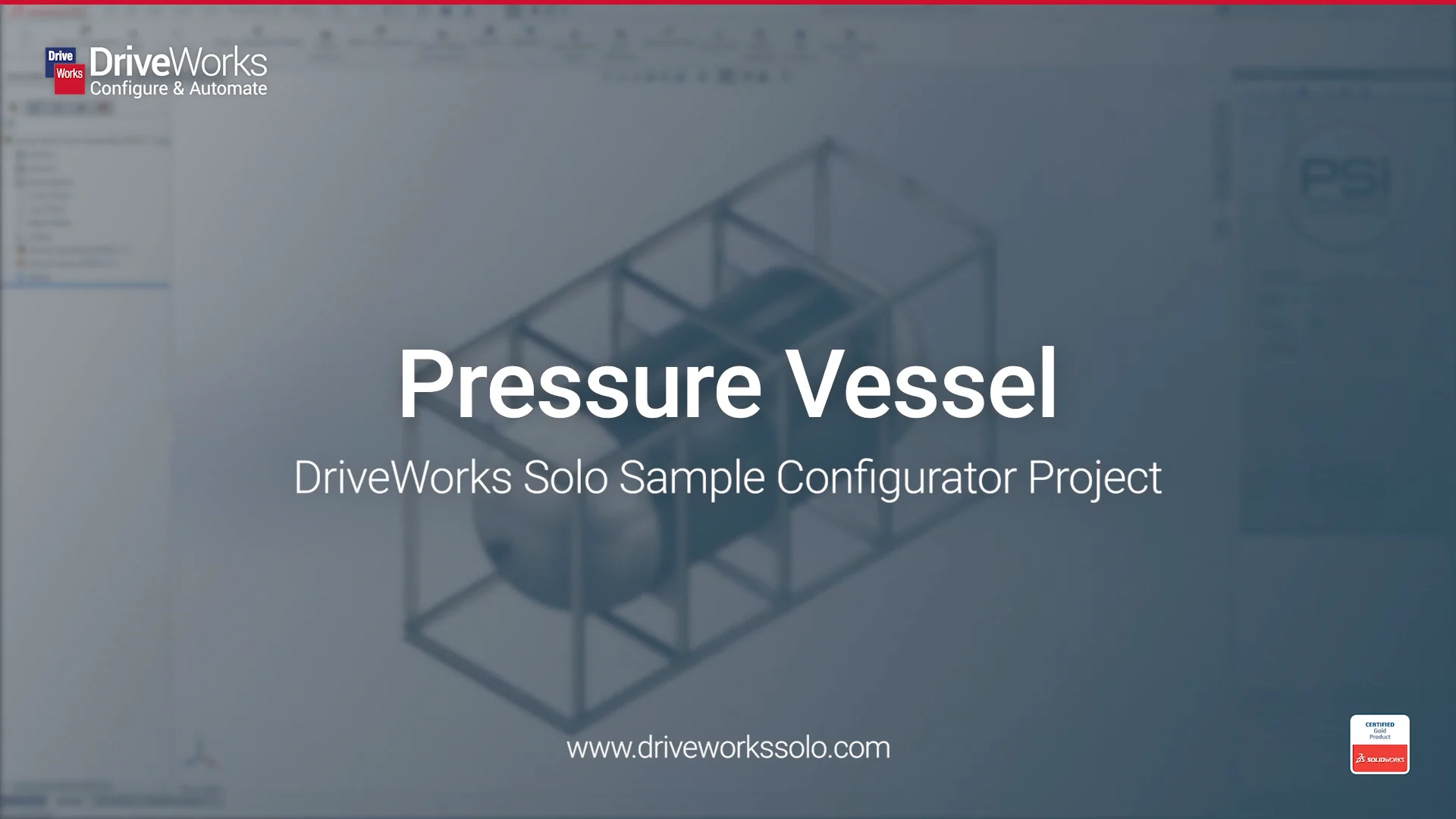 DriveWorks Solo - Pressure Vessel Example