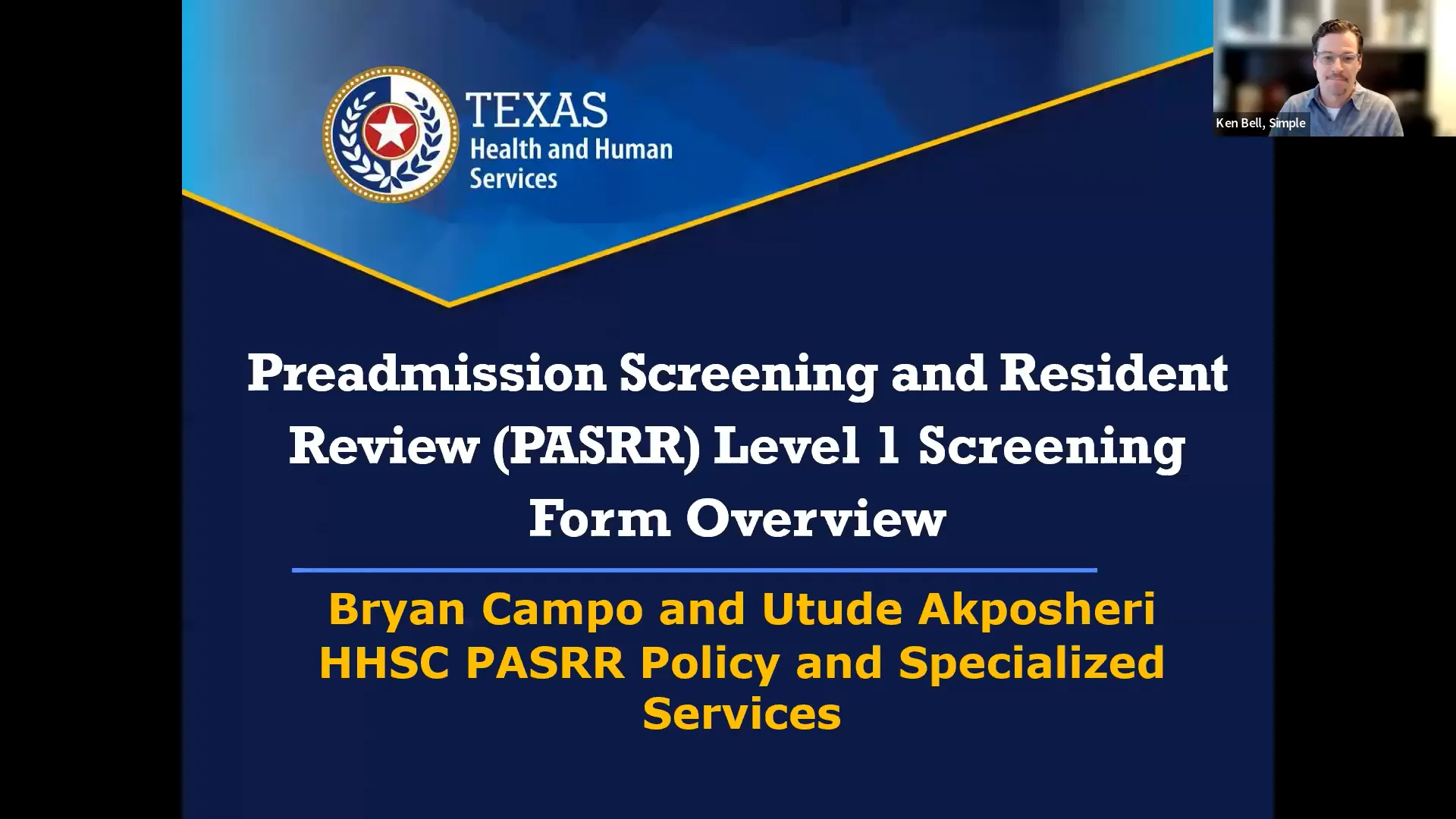 [Webinar] PL1 Screening Form Overview with TX HHSC - 1 of 2