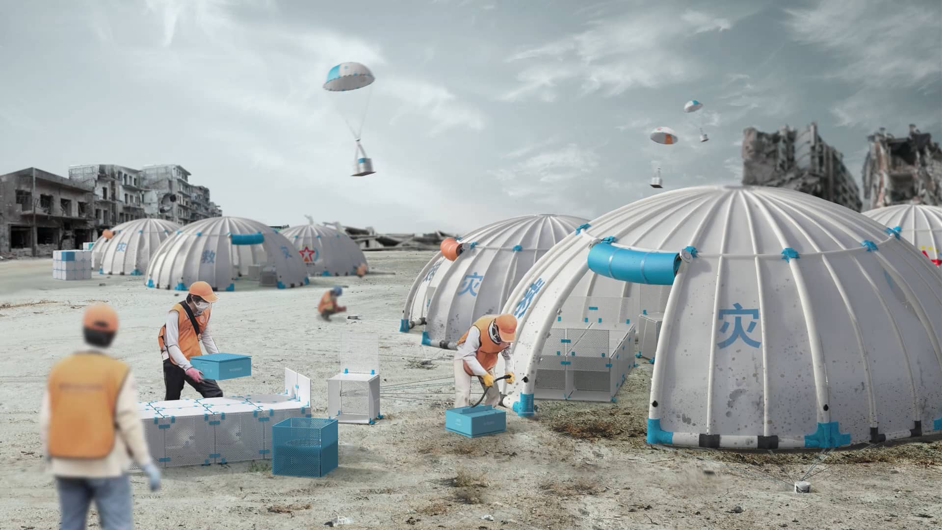 CareDrop - Integrated airdrop rescue base station design on Vimeo