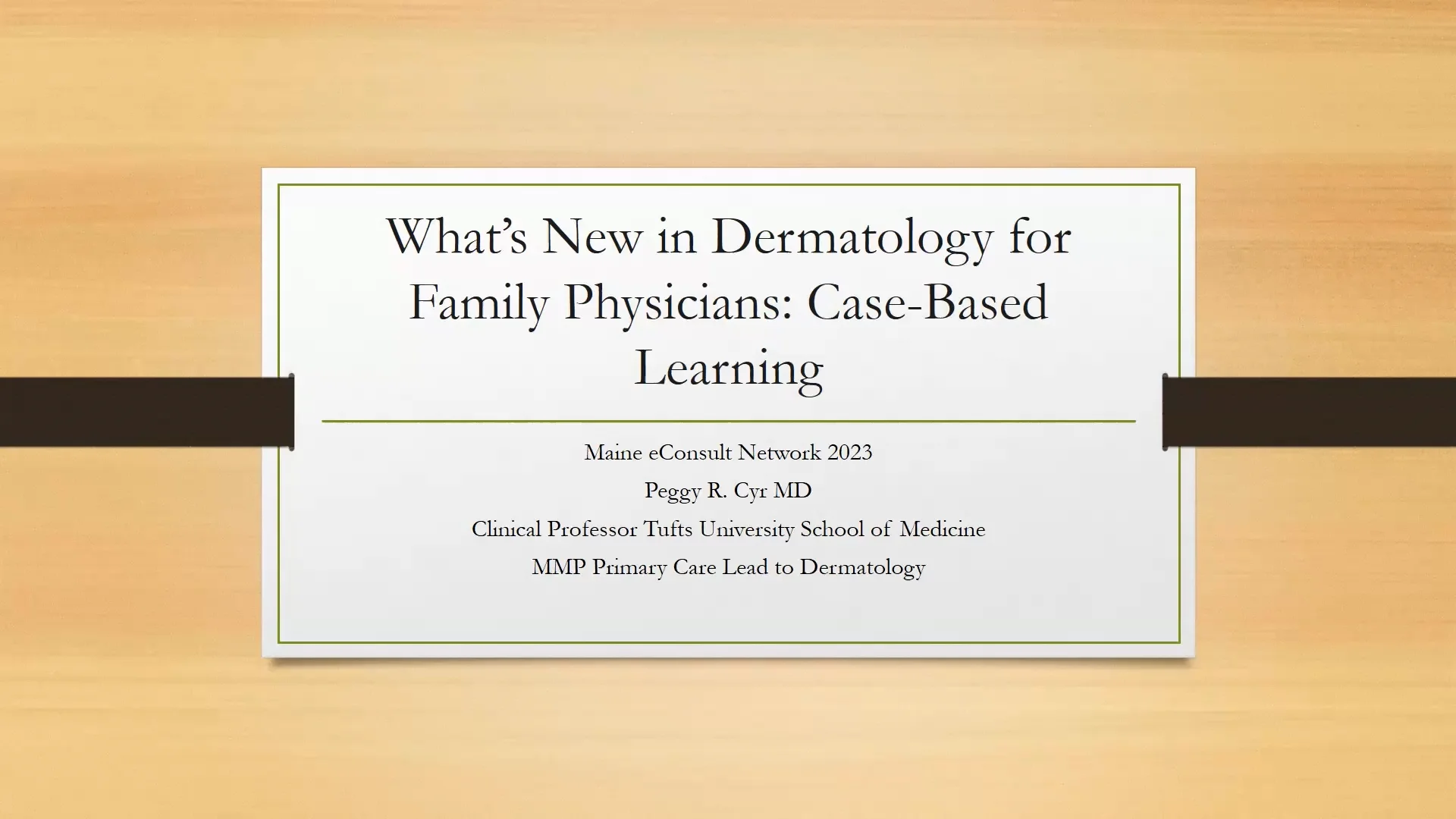 MEeCN Training: Dermatology Update for Primary Care – Part 1 on Vimeo