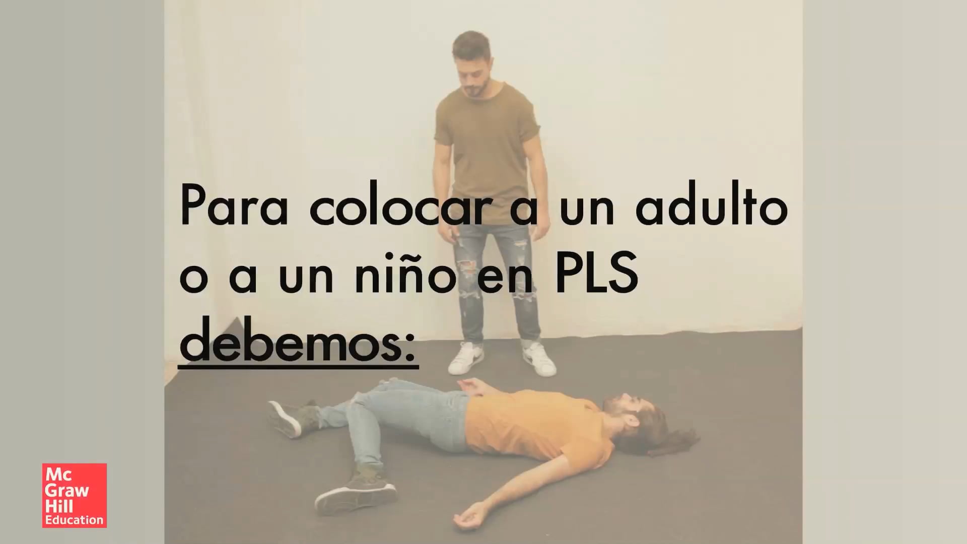 Colocar a la víctima en Posición Lateral de Seguridad (PLS) on Vimeo