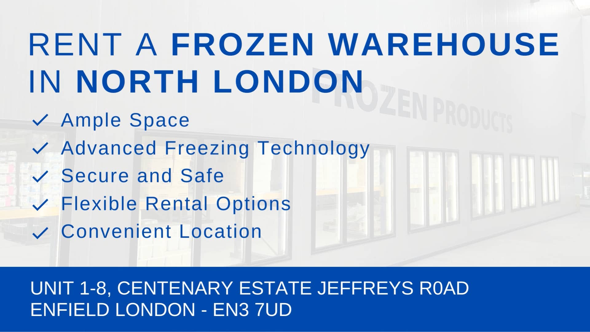 Rent a Frozen Warehouse Space in North London on Vimeo