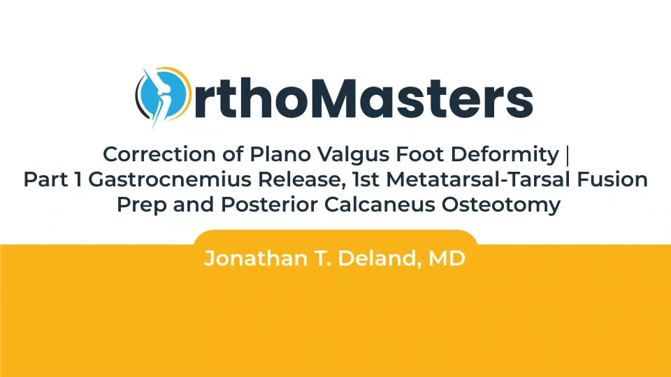 Correction of Plano Valgus Foot Deformity│Part 1 Gastrocnemius Release ...