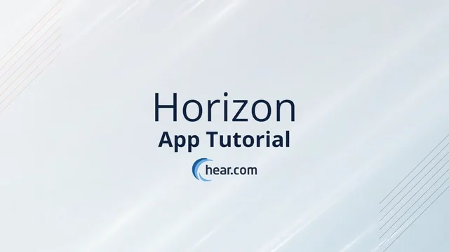 Horizon App Tutorial