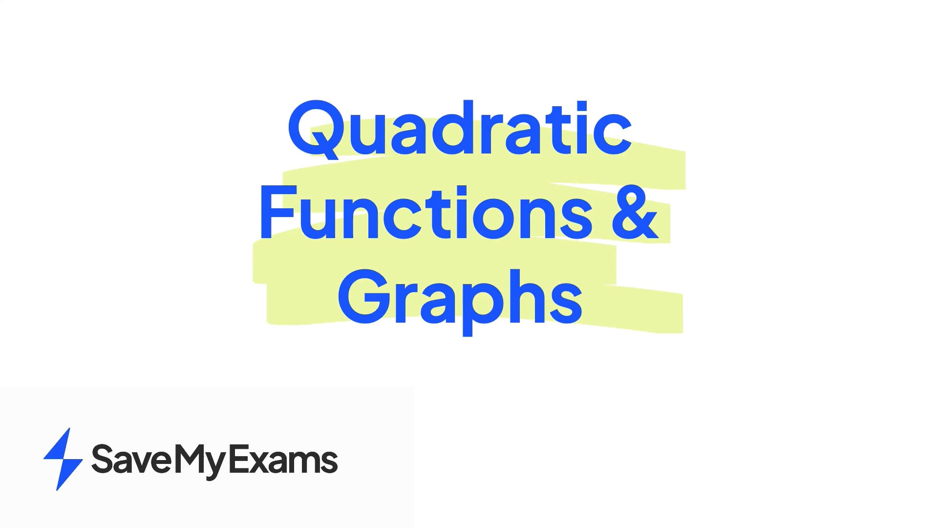 Quadratic Functions & Graphs on Vimeo
