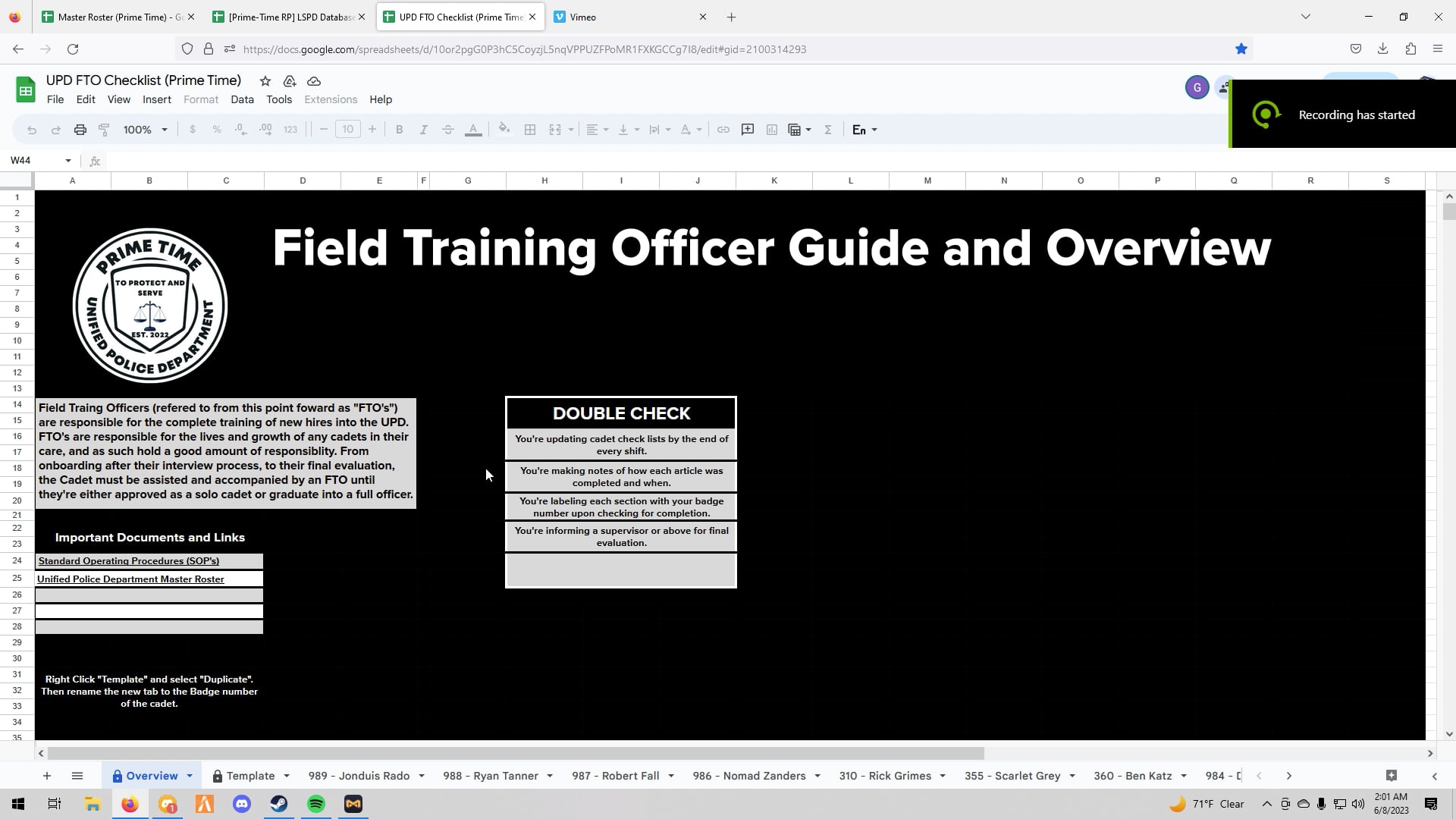 UPD FTO Checklist Tutorial on Vimeo