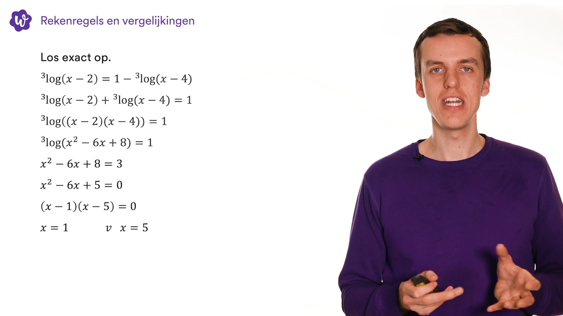 Practise with Exponentiële en logaritmische formules from Getal en ...