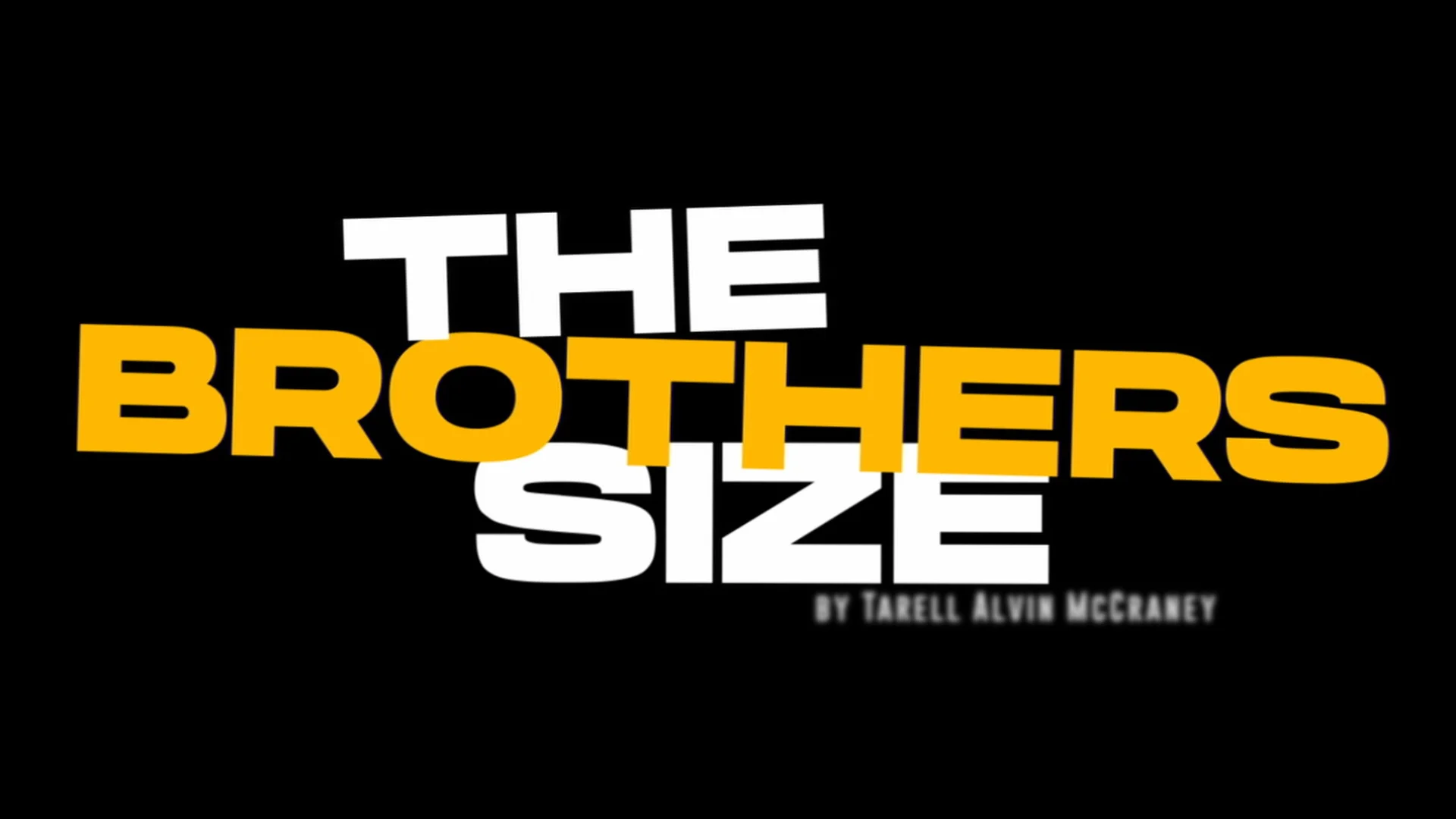 The Brothers Size - Meet Jamall Lynch on Vimeo