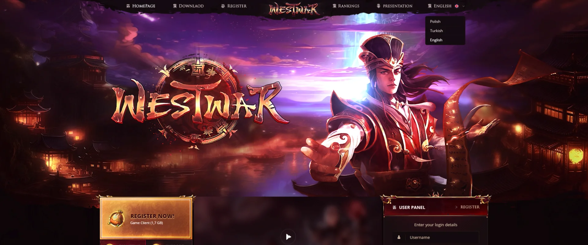 Metin2 Animated Website PSD Template - WestWar on Vimeo