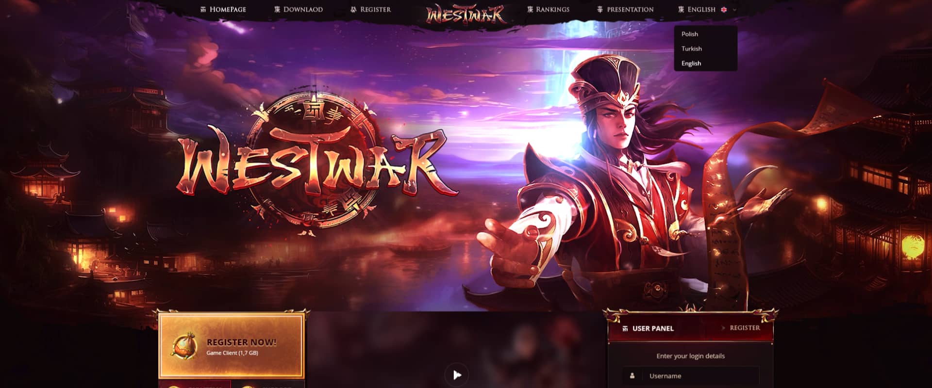 Metin2 Animated Website PSD Template - WestWar on Vimeo
