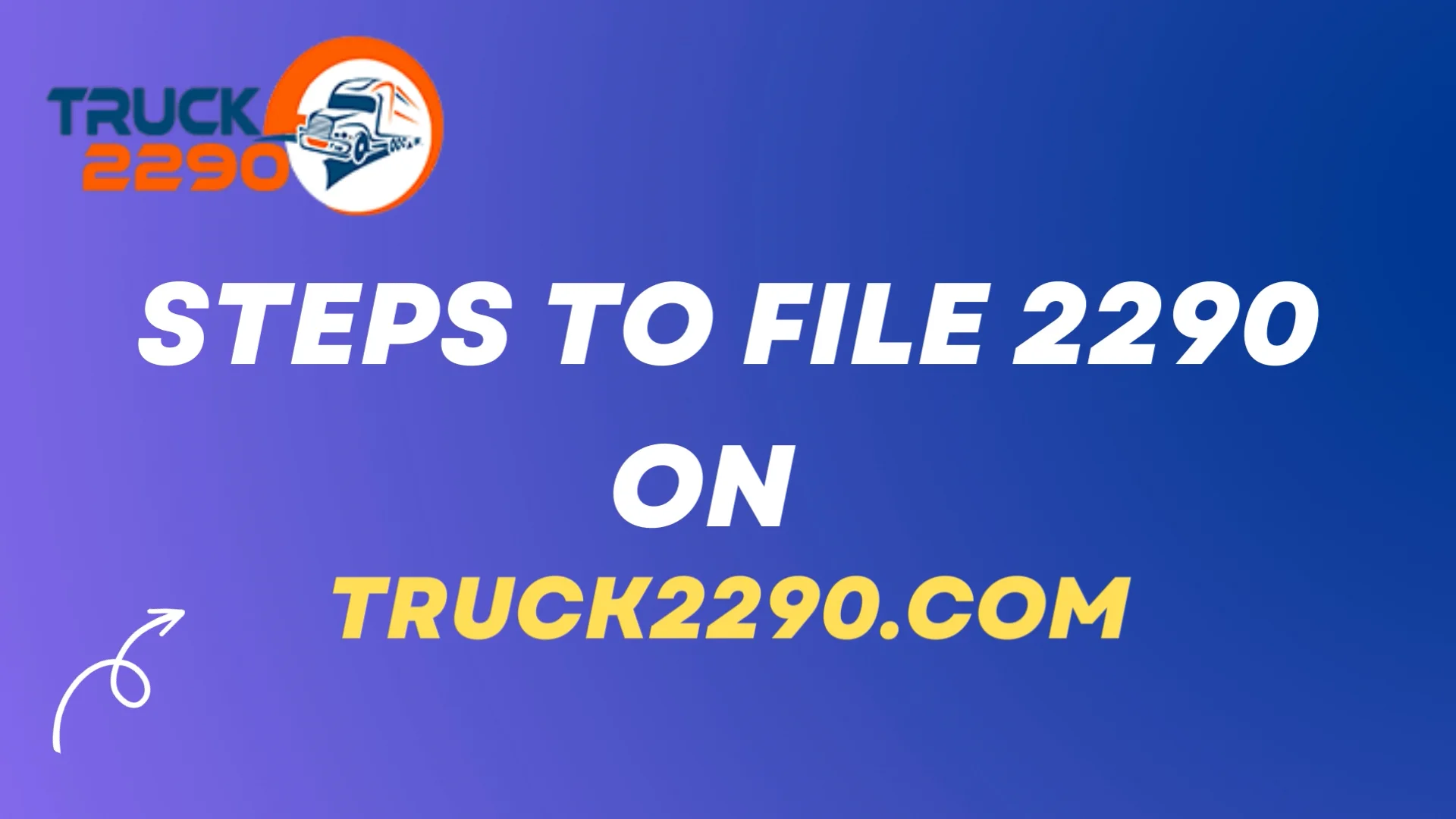 Steps To File 2290 On truck2290.com on Vimeo