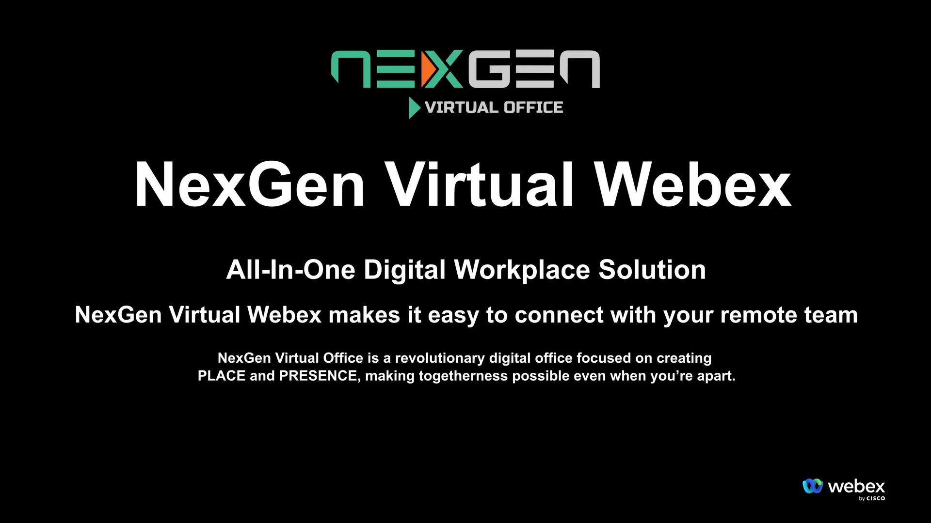NexGen Virtual Webex on Vimeo
