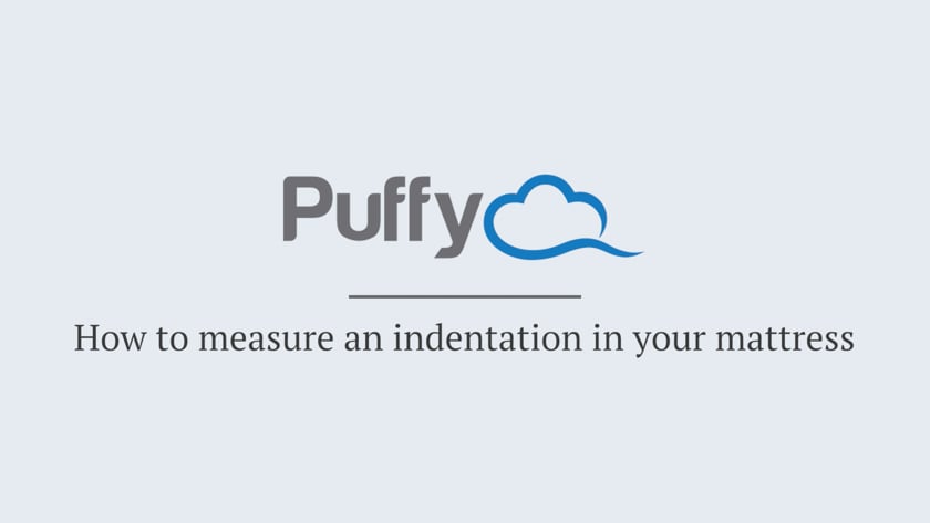 How to measure an indentation in your mattress - Sparkhouse
