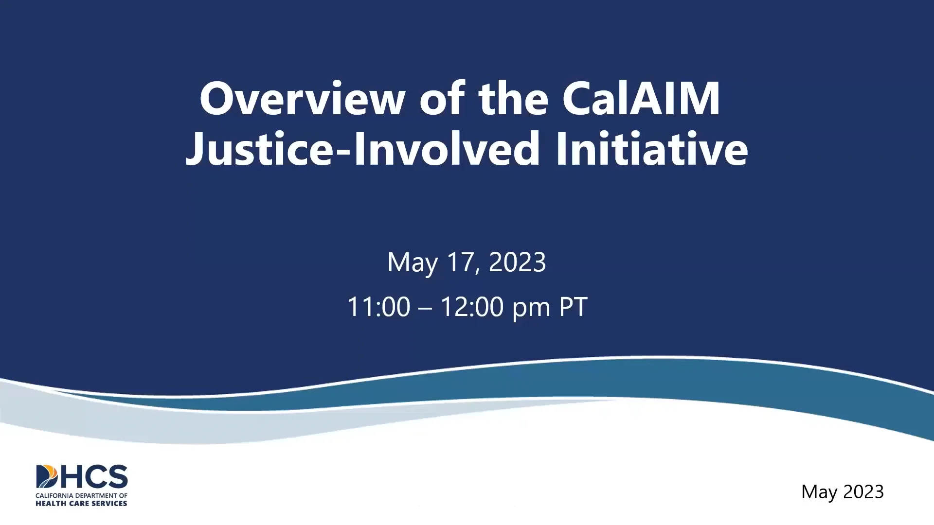 And CalAIM 101 Informational Overview on Vimeo