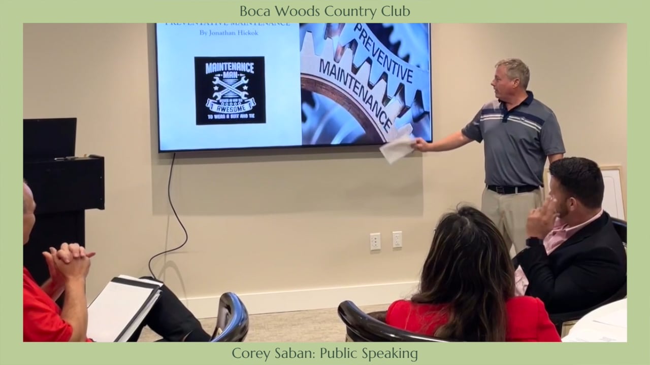 Boca Woods Team Building with Corey Saban