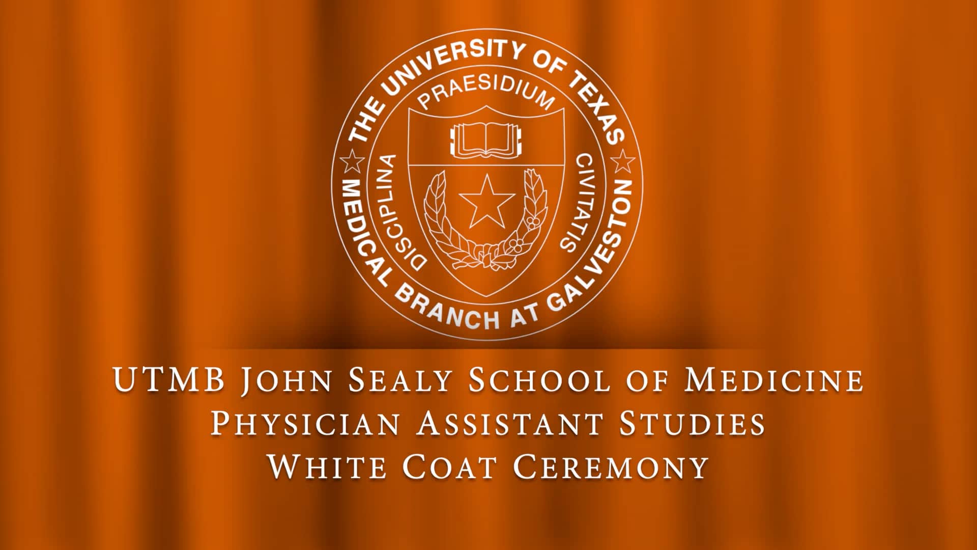 UTMB John Sealy School of Medicine Physician Assistant Studies White ...