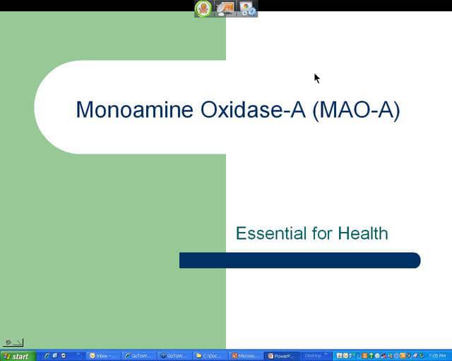 The Importance of the MAO-A Enzyme as it relates to autism and related ...