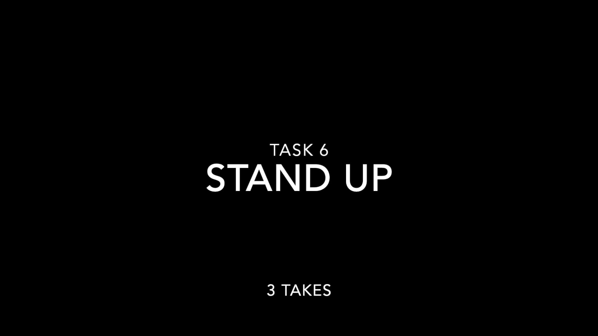 Task 6 - Stand Up on Vimeo