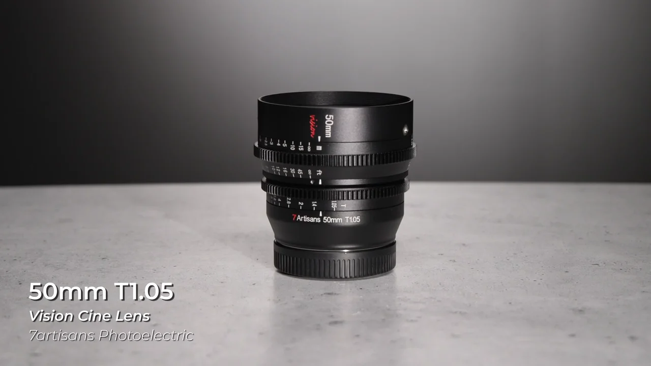 7Artisans 50mm T1.05 Vision Cine Lens C301B B&H Photo Video 7Artisans 50mm T1.05 Vision Cine Lens C301B B&H Photo Video