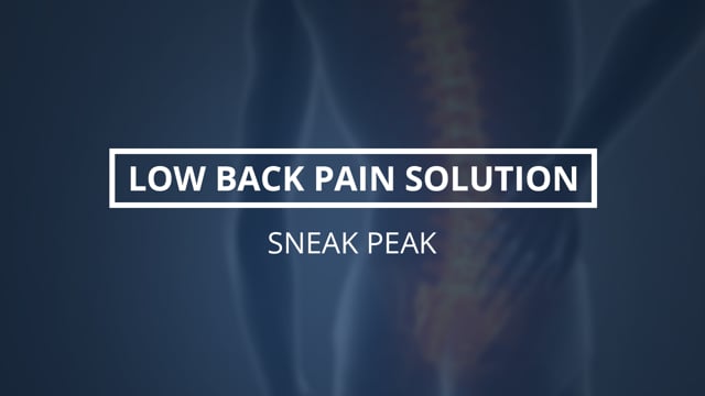 Low Back Pain Solution
