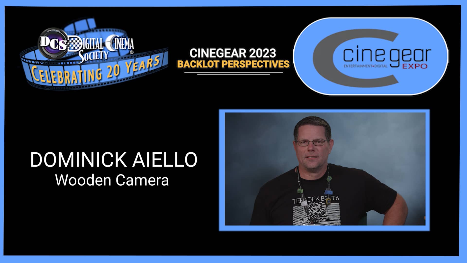 DCS@Cine Gear 2023 - Wooden Camera with Dominick Aiello on Vimeo