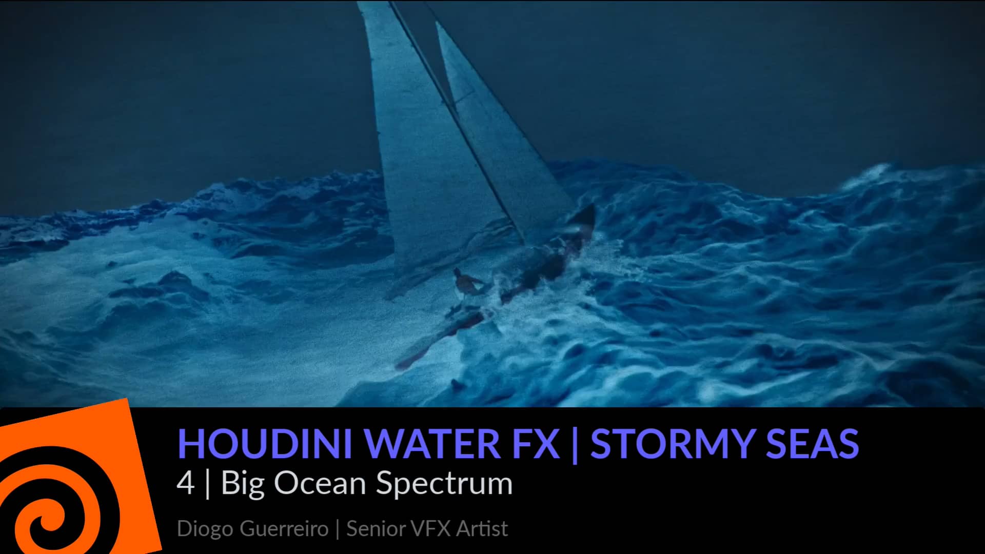 Houdini Water FX | Stormy Seas | 4 | Main Whitewater Simulation on Vimeo