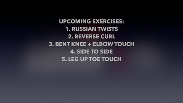 Core Day Workout on Vimeo