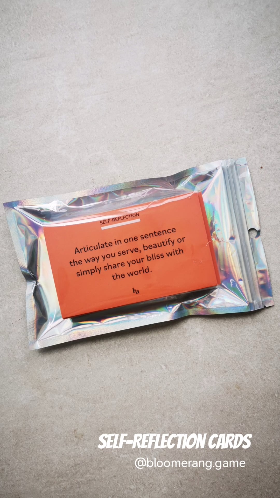 Self-Reflection Cards on Vimeo